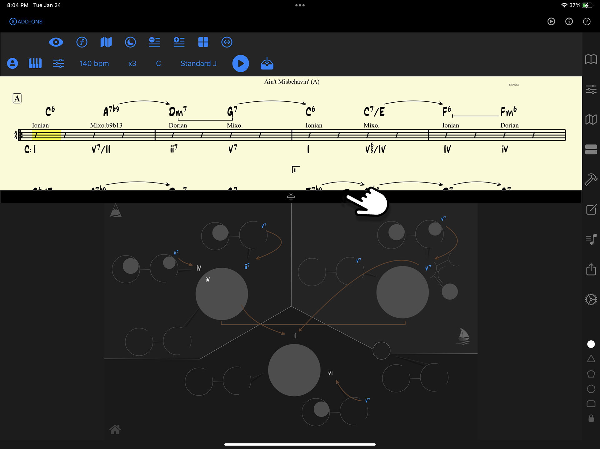 Mapping Tonal Harmony Pro 10 iOS Manual. A Backing Tracks App Like No Other! – mDecks Music Blog